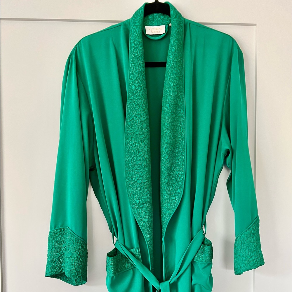 Victoria Secret Vintage Long Satin Robe, Like New! - Gem